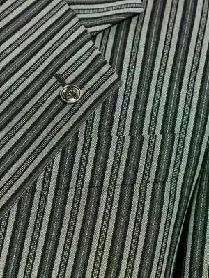 Versace Striped-pattern Single-breasted Blazer
