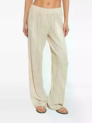 Hanro Waffle Knit Straight Leg Trousers