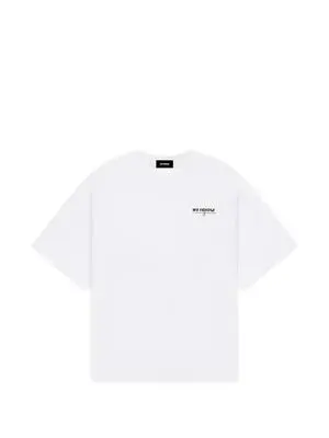 We11Done Logo Print Oversized T-shirt - White