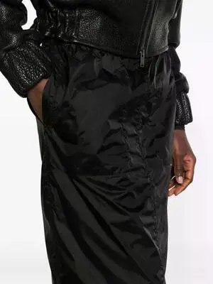 Saint Laurent Ruched Midi Skirt