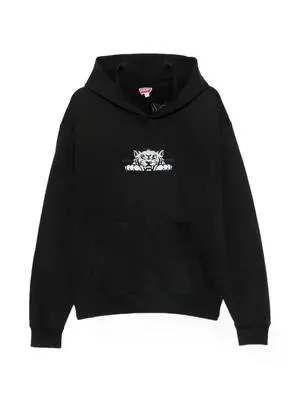 Kenzo Embroidered Tiger Hoodie - Black