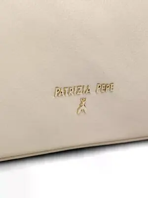 Patrizia Pepe Leather Tote Bag With Logo Plaque