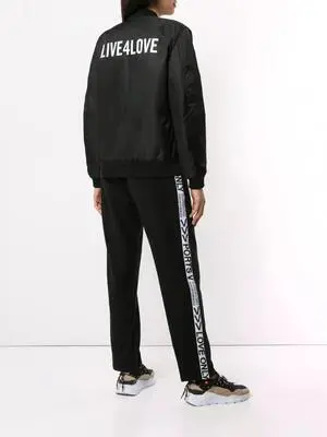 PORTS V Slogan Bomber Jacket
