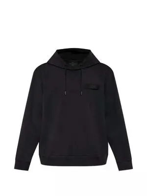Paul & Shark Logo Patch Drawstring Hoodie - Black