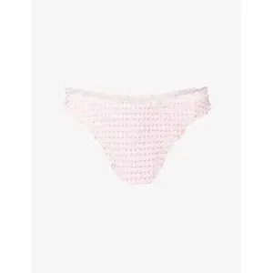 Simkhai Maelie Ruched Bikini Bottoms - Daisy Multi