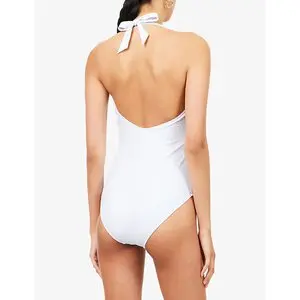 Heidi Klein Elba Ring Halter One-piece Swimsuit