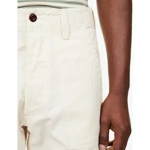 DRAKE'S Straight-leg Cotton Twill Trousers