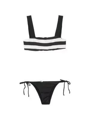 OSKLEN Striped Bikini With Side Ties