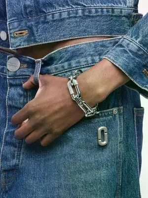 Marc Jacobs Pop J Marc Pavé Bracelet - Silver