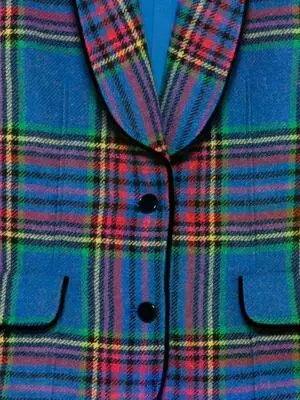 Valentino Garavani 1980s Tartan-print Blazer