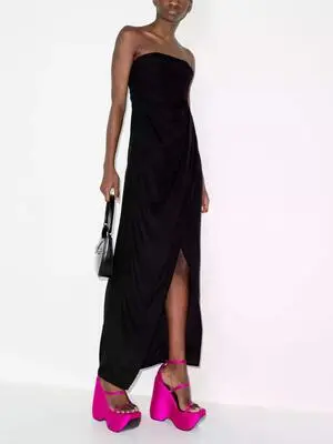 Gauge81 Lica Silk Strapless Maxi Dress