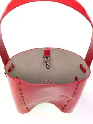 Coperni Logo-detail Leather Bucket Bag