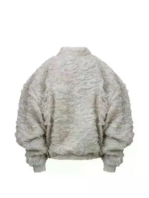 ALMAZ Avenue Ruffled Bomber Jacket