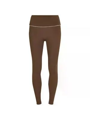 Karl Lagerfeld Contrast-piping Leggings - Brown