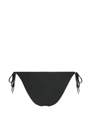 Karl Lagerfeld Embellished Side-tie Bikini Bottoms - Black
