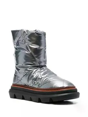 Tory Burch Metallic-finish Quilted Boots