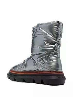 Tory Burch Metallic-finish Quilted Boots