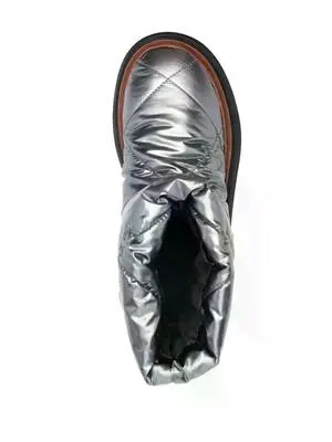 Tory Burch Metallic-finish Quilted Boots