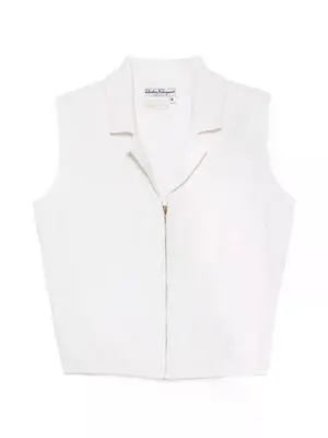 FERRAGAMO Sleeveless Zip-up Top And Shorts - Neutrals