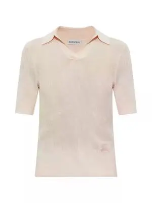 Burberry Ribbed Knit T-shirt With Equestrian Knight Design