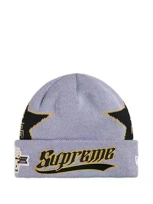 Supreme X New Era Stars Beanie Hat - Grey
