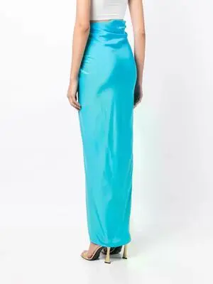 Gauge81 Draped Silk Maxi Skirt