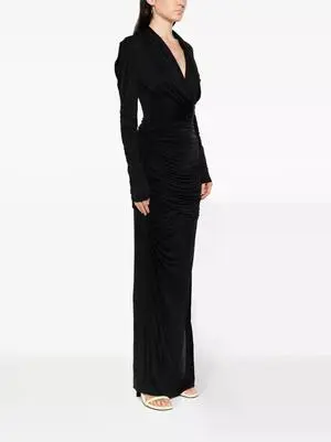 Gauge81 Elos Draped Maxi Dress