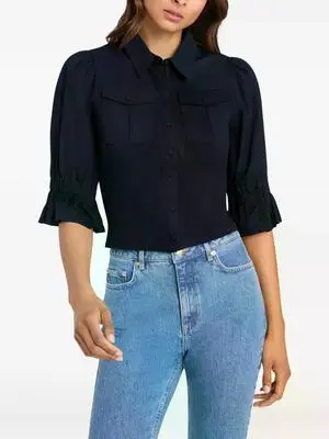 Cinq À Sept Lyric Ruffled Cuff Shirt