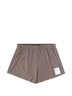Satisfy Space-o 5 Perforated Running Shorts - Neutrals