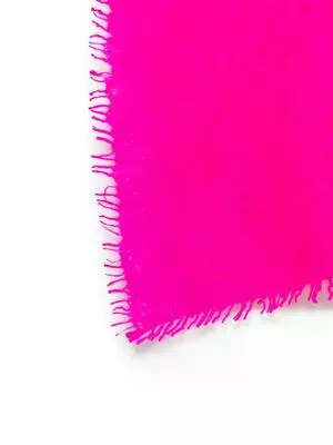 MOULETA Frayed-edge Scarf - Pink