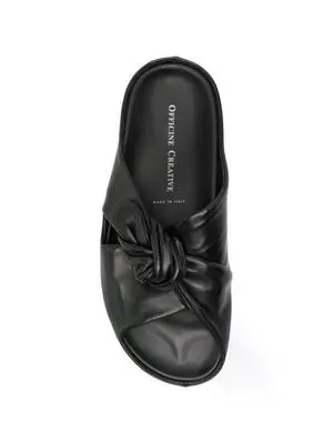 Officine Creative Pelagie Knotted Leather Mules