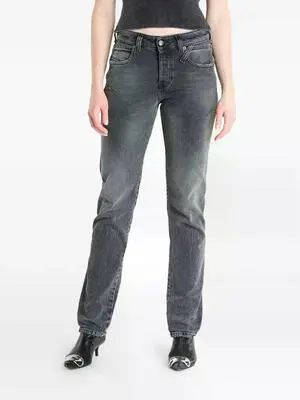 DIESEL® Faded Wash Distressed Jeans - Black