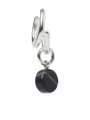 RATHEL & WOLF Enna Aaron Hoop Earring With Agate Charm
