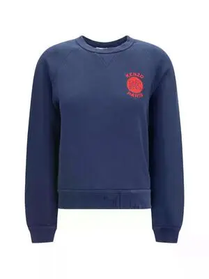 Kenzo Emblem Embroidered Sweater - Blue
