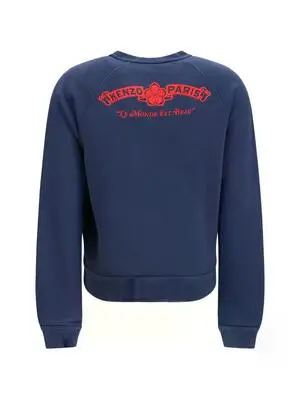 Kenzo Emblem Embroidered Sweater - Blue