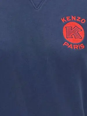 Kenzo Emblem Embroidered Sweater - Blue