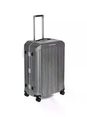 PIQUADRO Medium Ridged Hardside Suitcase