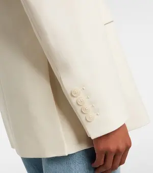 NILI LOTAN Double-breasted Virgin Wool Blazer