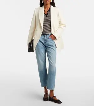 NILI LOTAN Double-breasted Virgin Wool Blazer