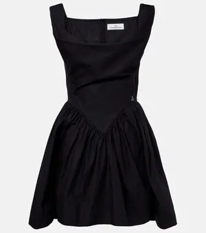 VIVIENNE WESTWOOD Sunday Cotton Minidress - Black