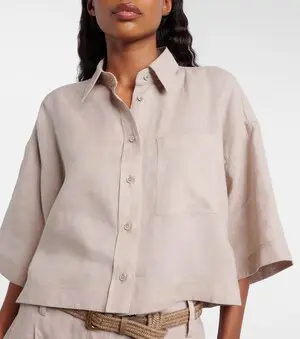 Brunello Cucinelli Oversized Linen Shirt