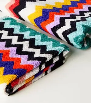 Missoni Best Set Of 2 Cotton Terry Towels - Multicoloured