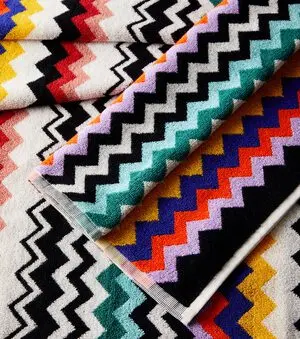 Missoni Best Set Of 2 Cotton Terry Towels - Multicoloured