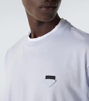 Prada Cotton Jersey T-shirt - Blue