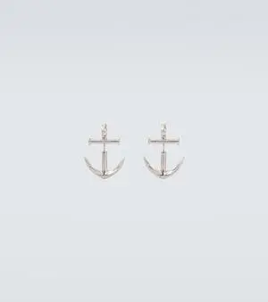 Balenciaga Anchor Earrings - Silver