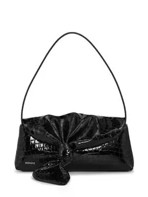ROTATE BY BIRGER CHRISTENSEN The Drape Bag Croco Shoulder Bag