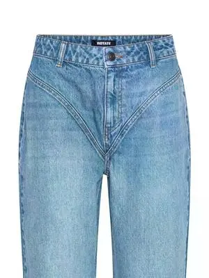 ROTATE BY BIRGER CHRISTENSEN High Waist Cutline Jeans