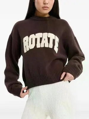 ROTATE BY BIRGER CHRISTENSEN Crew Neck Wool Jumper