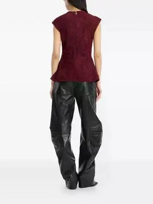 ROTATE BY BIRGER CHRISTENSEN Floral Peplum Hem Top
