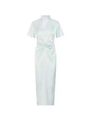 ROTATE BY BIRGER CHRISTENSEN Gathered Midi Dress